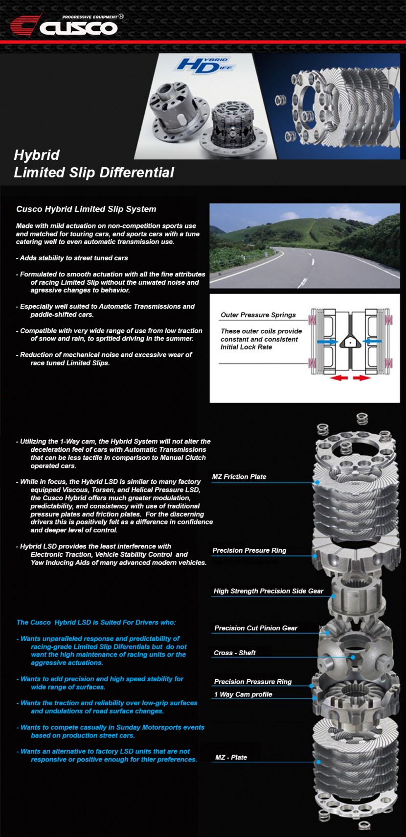 Cusco Hybrid Limited Slip Differential - Cusco LSD